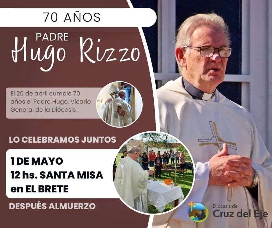 El Padre Hugo Rizzo cumple 70 años de vida – Santuario Cura Brochero
